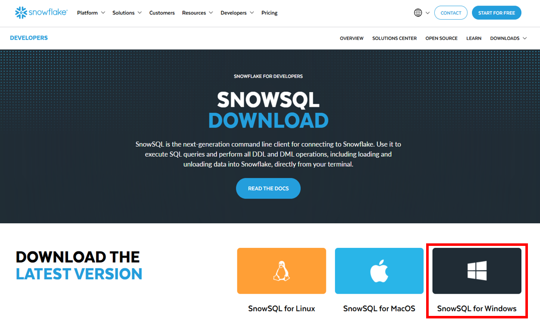 SnowSQL のインストール 〜 ログイン - おじらぼ